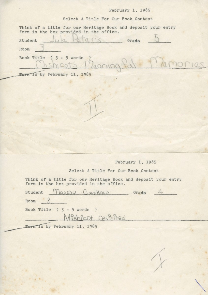 Mishicot’s Meaningful Memories Planning Documents – Mishicot Historical ...