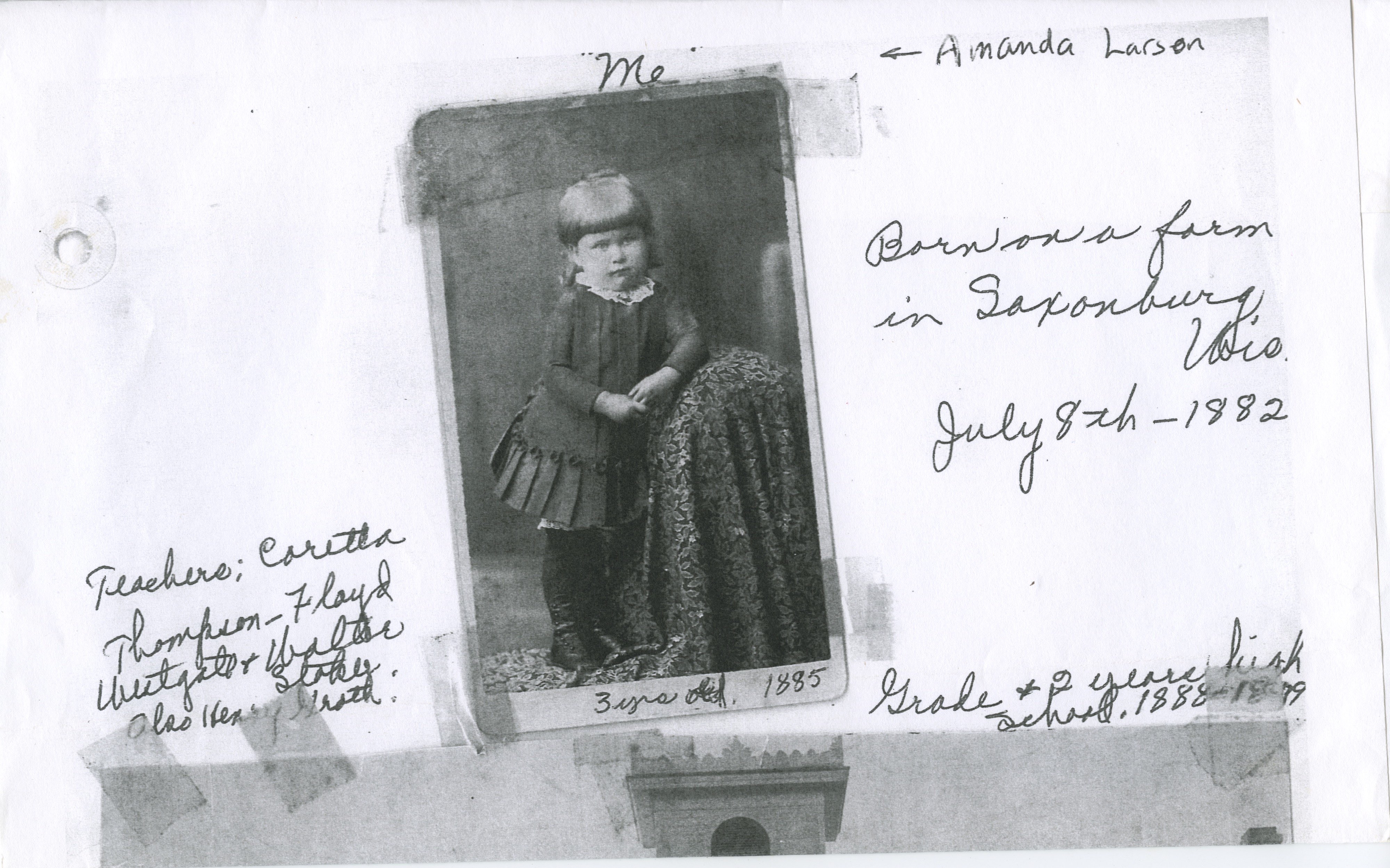 Amanda Larson & Old Rockway School – Mishicot Historical Museum