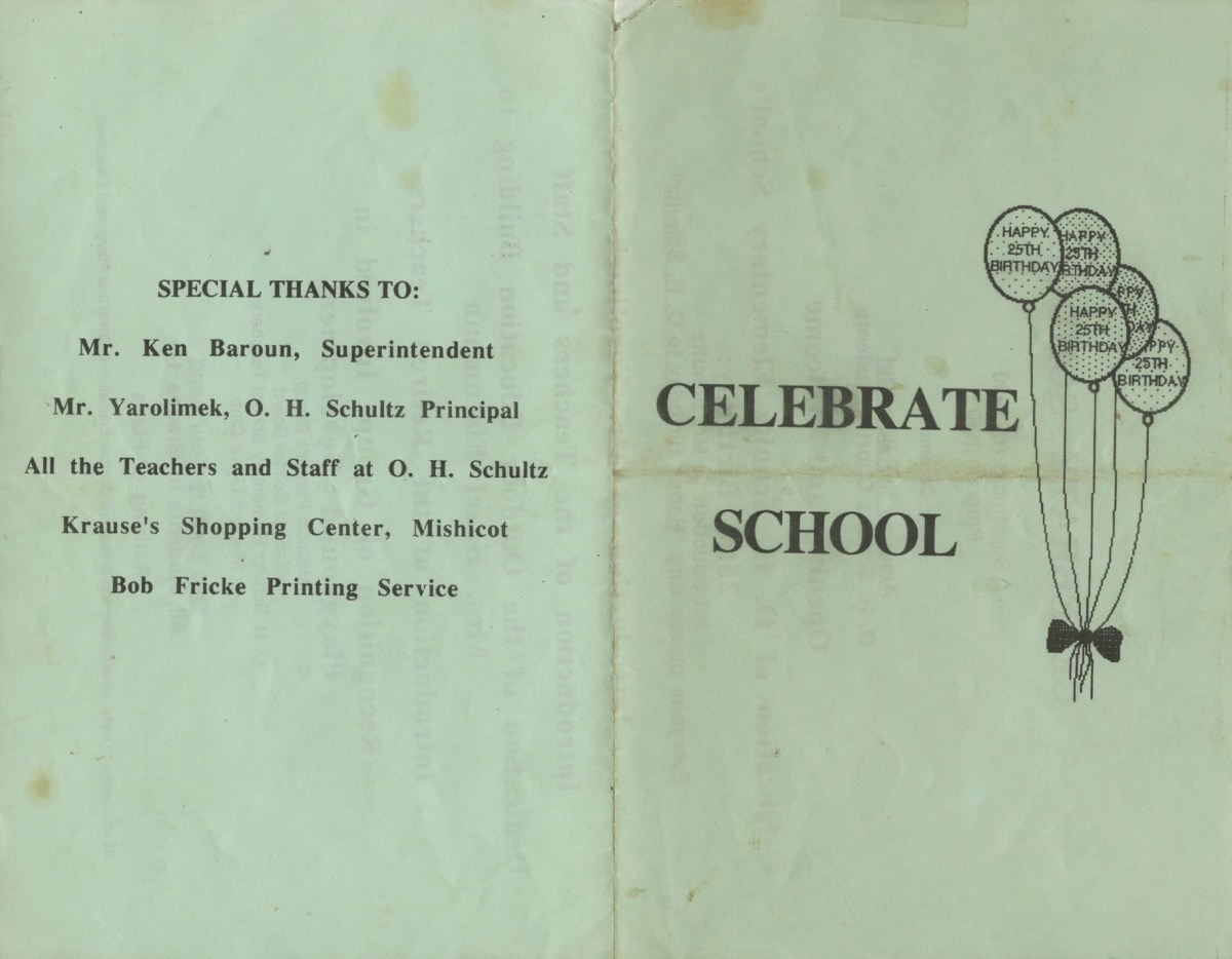 O.H. Schultz Elementary School 25th Anniversary — Celebrate School ...