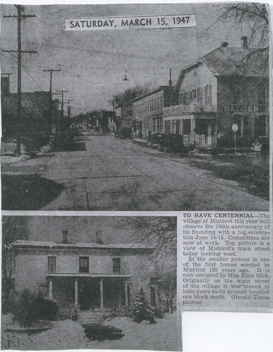 Mishicot Centennial Celebration Articles — 1947 – Mishicot Historical ...