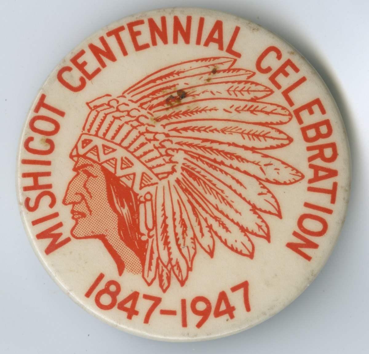 Mishicot Centennial Celebration Button – Mishicot Historical Museum