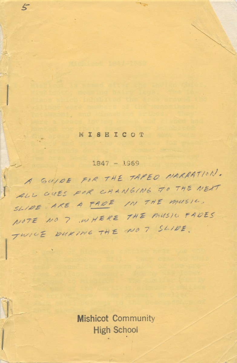 History Of Mishicot 1847–1969 Slideshow Narration Guide – Mishicot ...